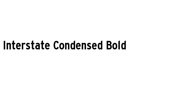 Interstate Condensed Bold